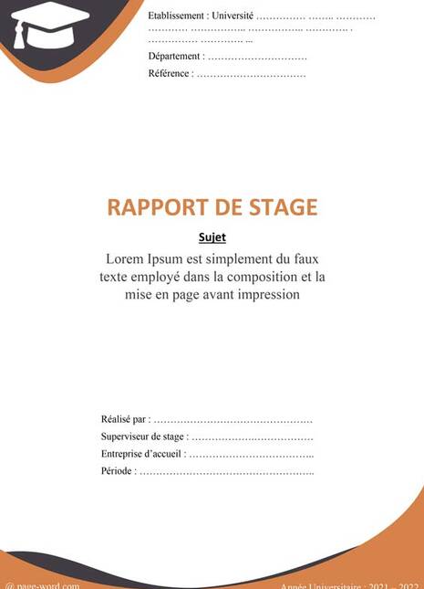 Modèles de page de garde Word gratuits à télécharger